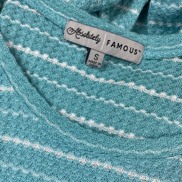 Absolutely Famous | Tops | Absolutely Famous S Striped Waffle Knit Top ...